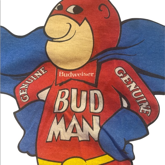 Budweiser | Shirts | Budweiser Budman Official Product Vintage 987 Tee ...